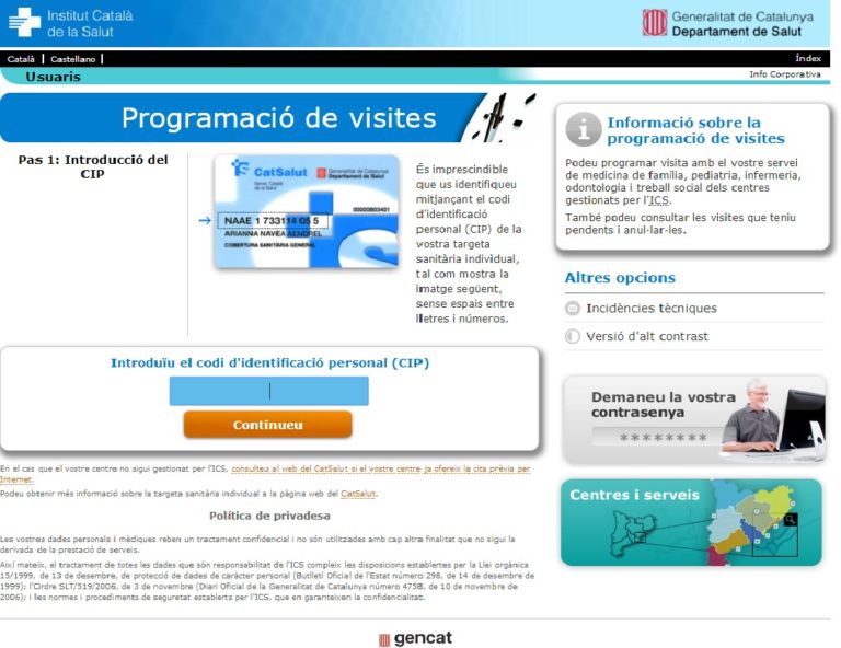 Cita previa CAP (CatSalut) ¡Teléfono, internet y email! 【2020】